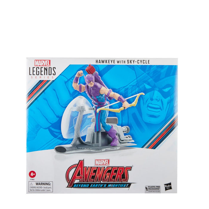 Avengers 60th Anniversary Marvel Legends Hawkeye with Sky-Cycle ...