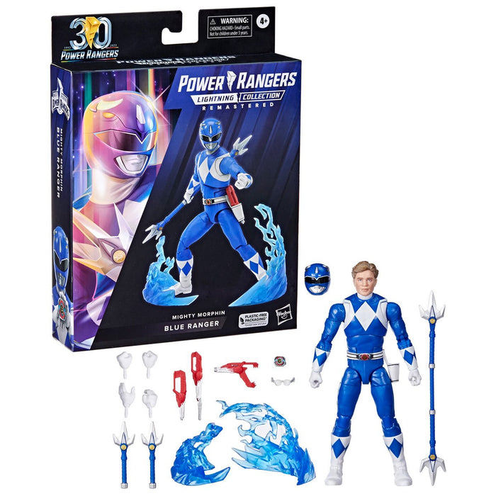 Power Rangers Lightning Collection Remastered Mighty Morphin Blue Rang ...